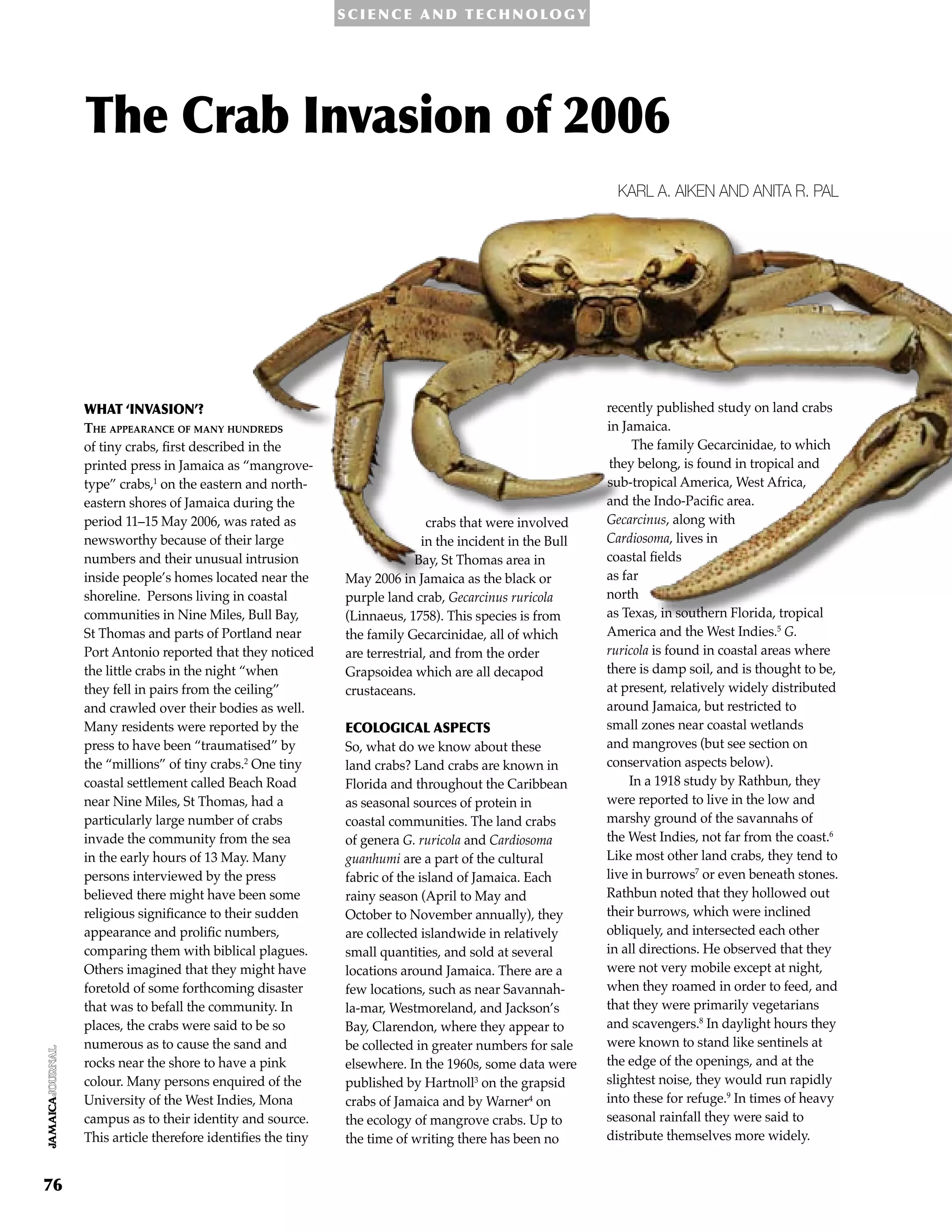 Crab invasion 47507813 | PDF