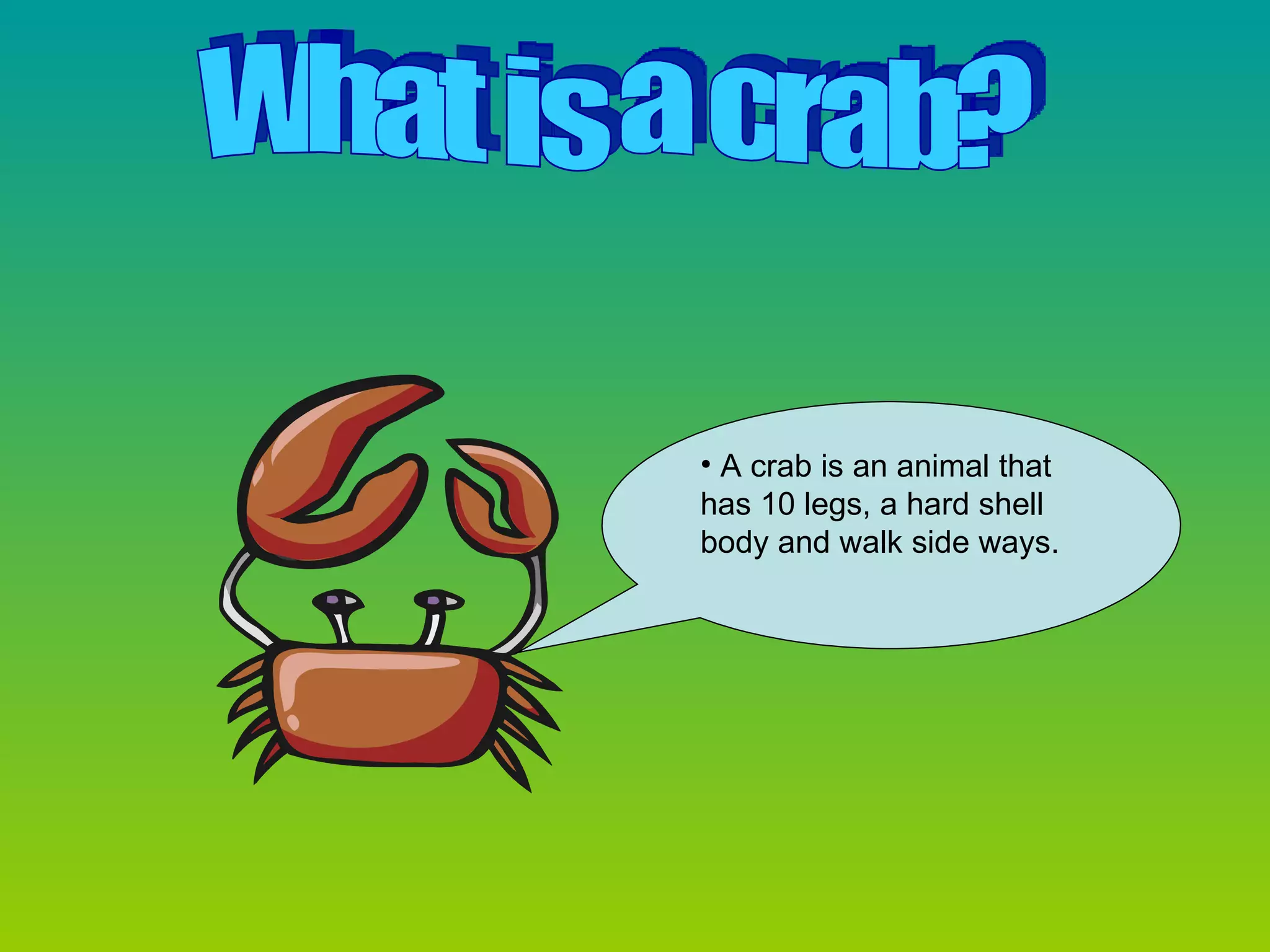 Crab Power Point | PPT