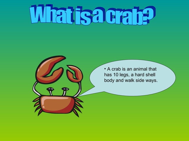 Crab Power Point | PPT | Zoos & Aquariums | Attractions