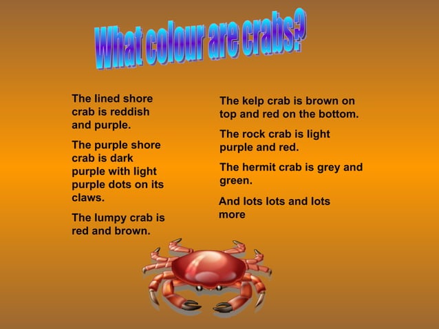 Crab Power Point | PPT | Zoos & Aquariums | Attractions