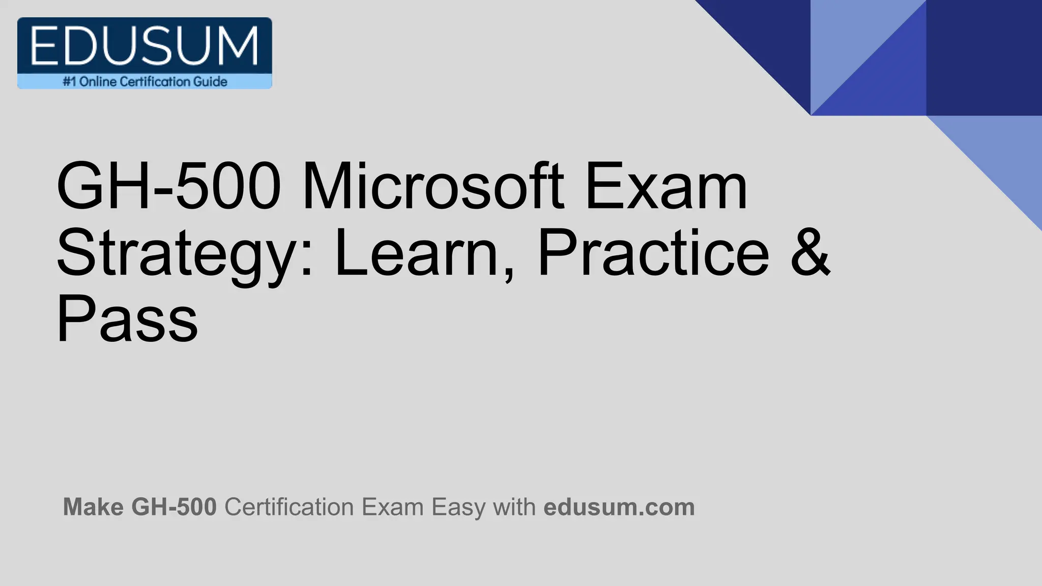 Microsoft GH-500: Exam Overview, Tips & Practice Test Guide | PDF