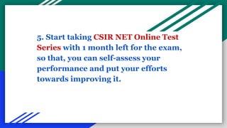 Crack CSIR UGC NET chemical science - Study Plan | PPTX
