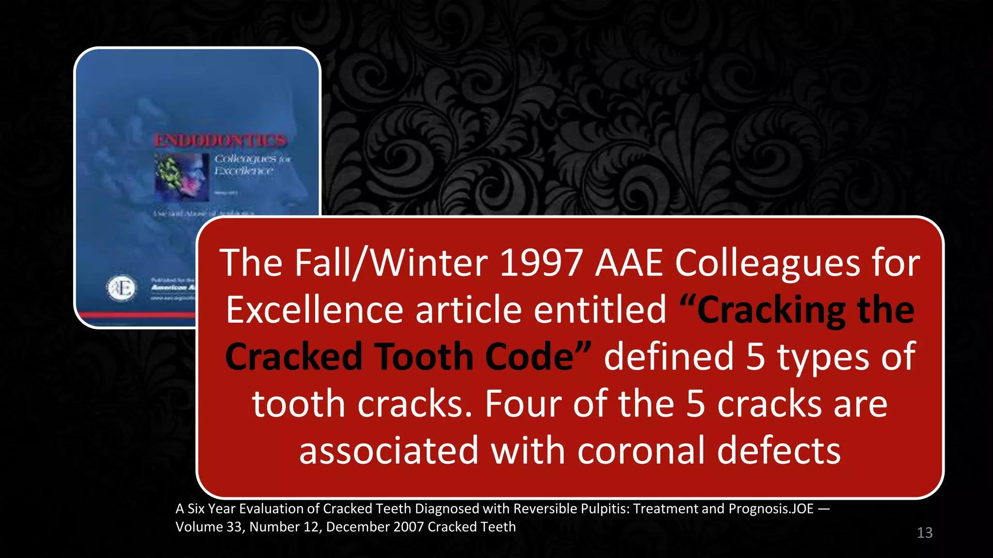 Cracked tooth syndrome in an | PPTX