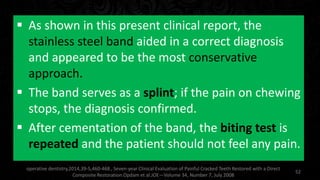 Cracked tooth syndrome in an | PPTX
