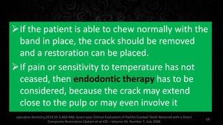 Cracked tooth syndrome in an | PPTX