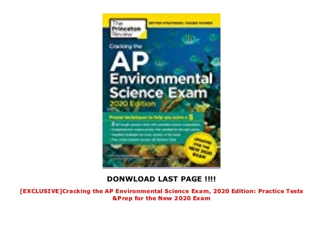 [EXCLUSIVE]Cracking the AP Environmental Science Exam, 2020 Edition ...
