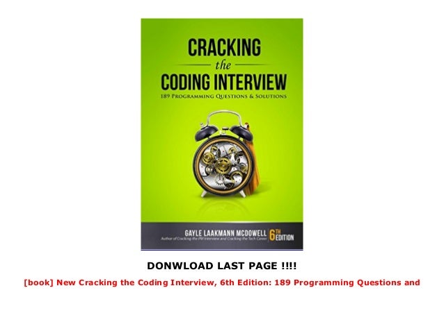 [book] New Cracking the Coding Interview, 6th Edition: 189 Programming ...