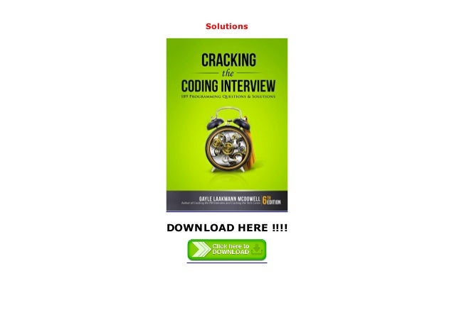 [book] New Cracking the Coding Interview, 6th Edition: 189 Programmin…
