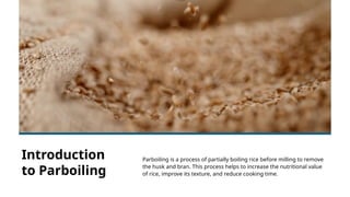 Cracking Effect of Parboiling simple notes | PPTX