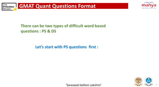 Cracking GMAT's most difficult Quant Word Problems - www.manyagroup.com ...