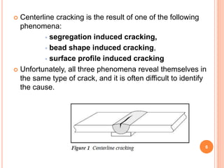Cracking phenomena in welding | PPTX