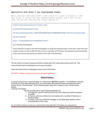 Cracking Salted Hashes | PDF