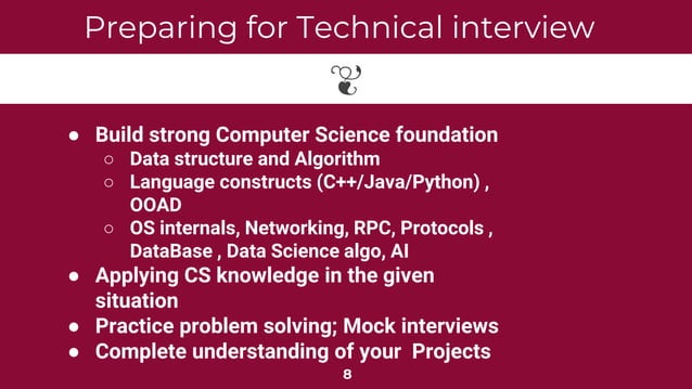 Cracking SDE interview in top companies | PPTX