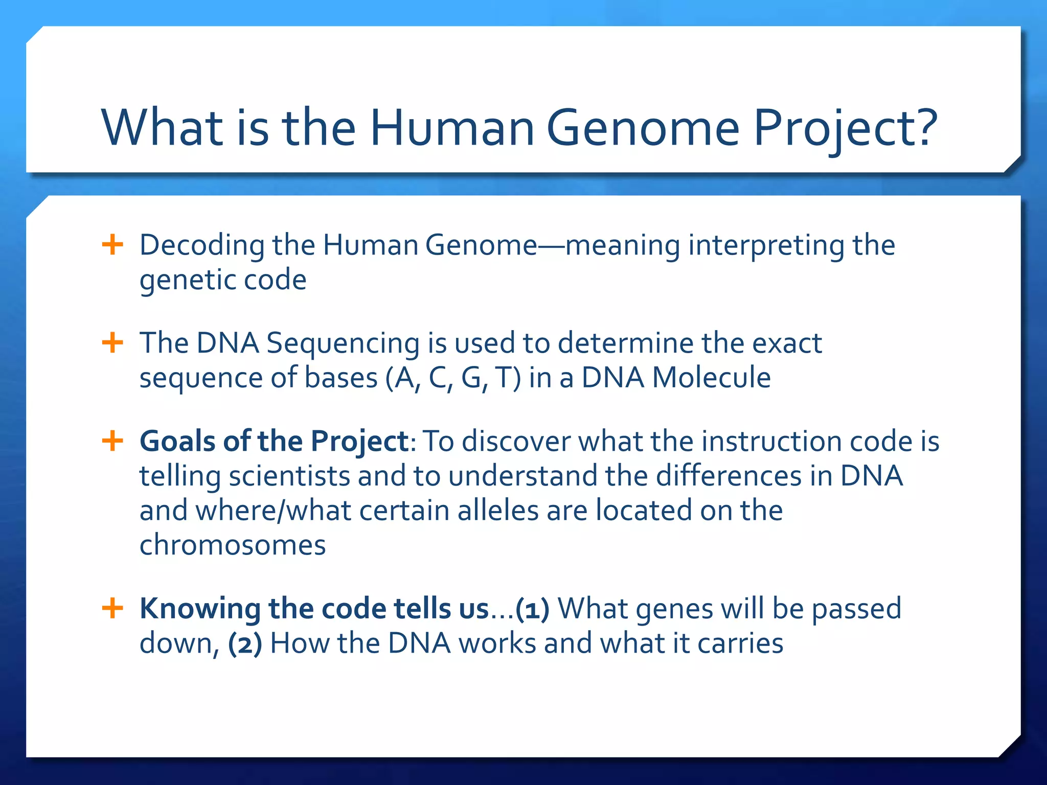 Cracking the code of life | PPT