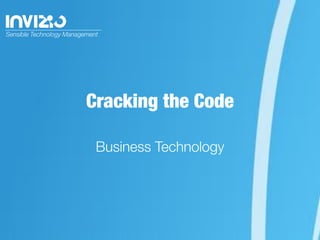 "Cracking the Code: Business Technology" | PPT