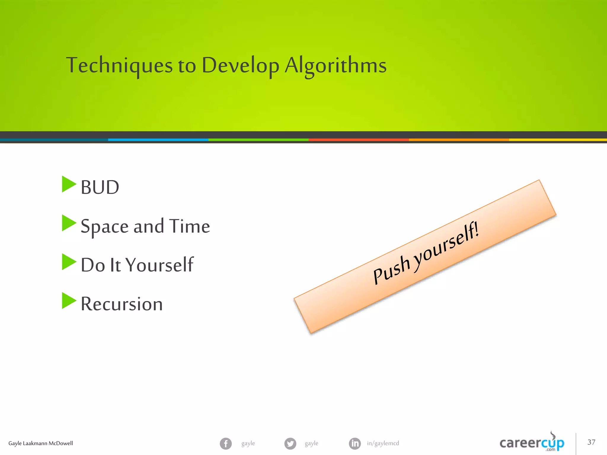 Cracking the Coding interview (Abbreviated) - aug 2016 | PPT