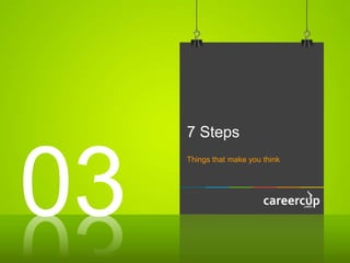 Cracking the Coding Interview - 7 steps - Udacity | PPTX
