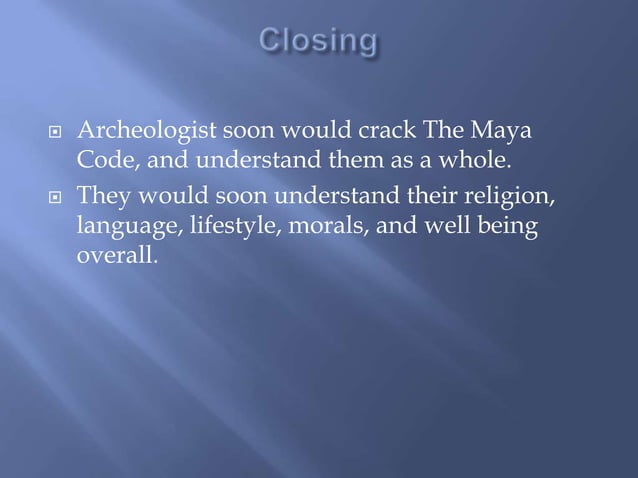 Cracking the maya code | PPT