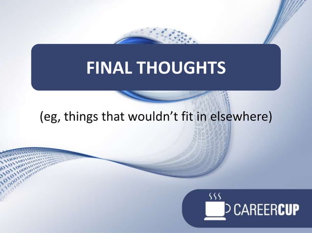 Cracking The Technical Interview Ppt 