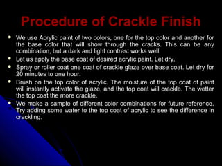 Crackle finished leather | PPT