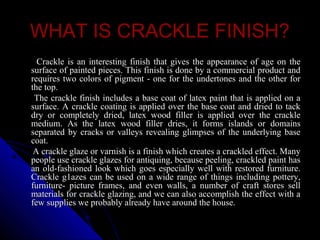 Crackle finished leather | PPT