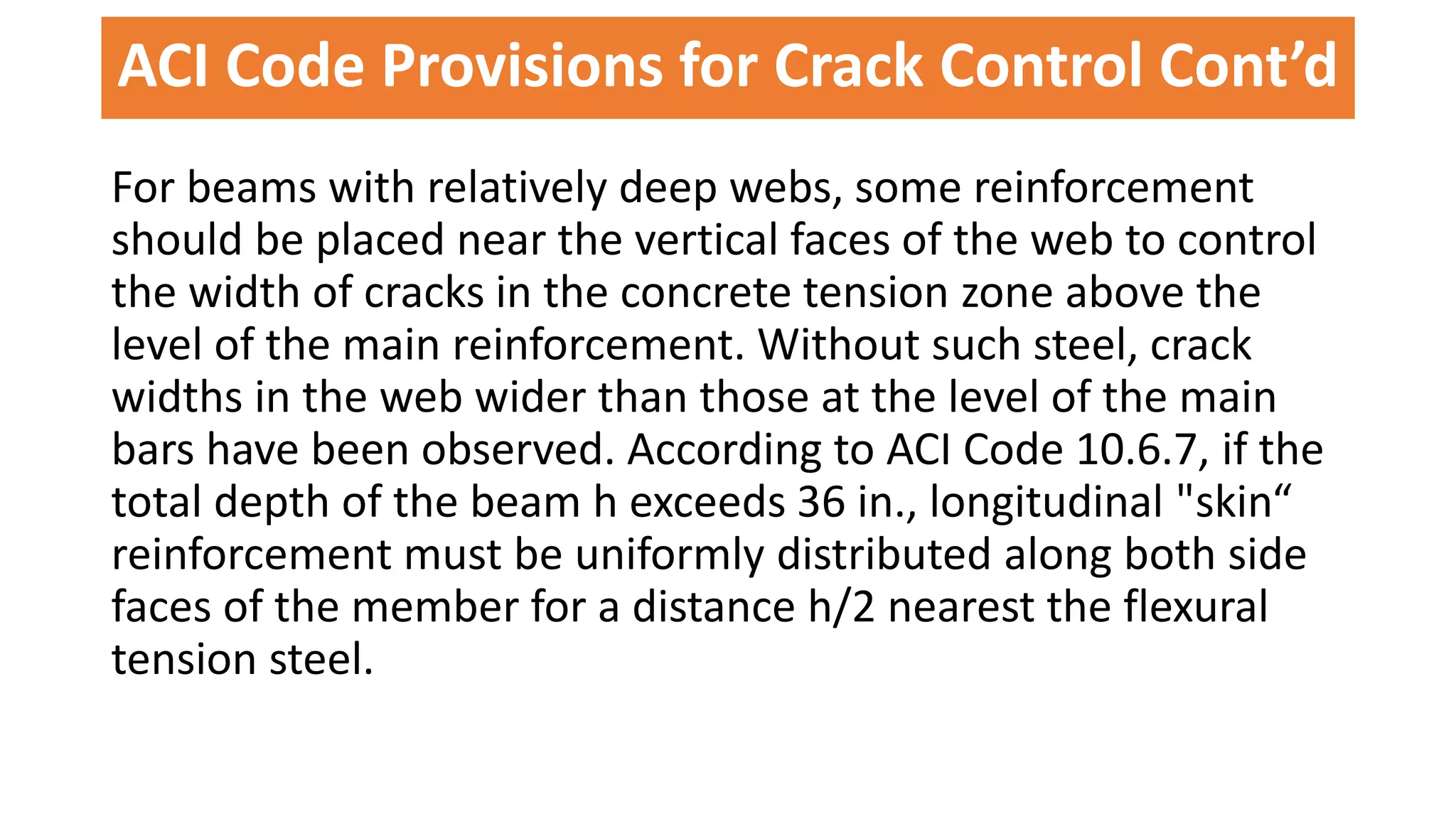 Cracking in Reinforced Concrete Flexural Members (by Robin) | PPTX