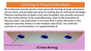 Cracking in Reinforced Concrete Flexural Members (by Robin) | PPTX