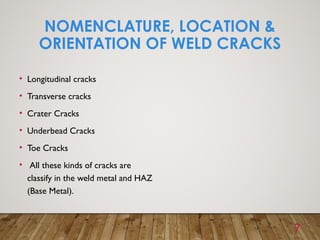 Cracks in-welds | PPT