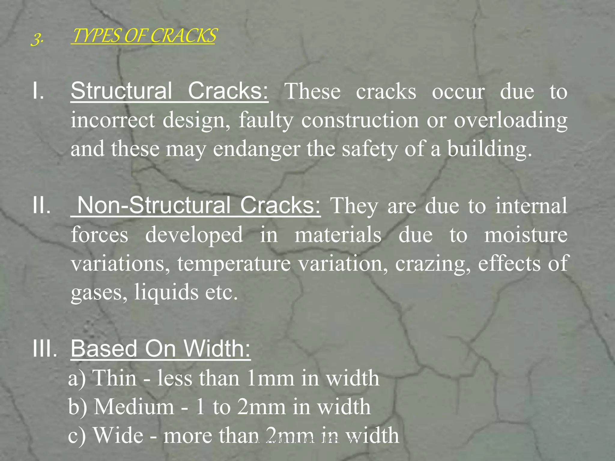 Cracks in Buildings | PPTX