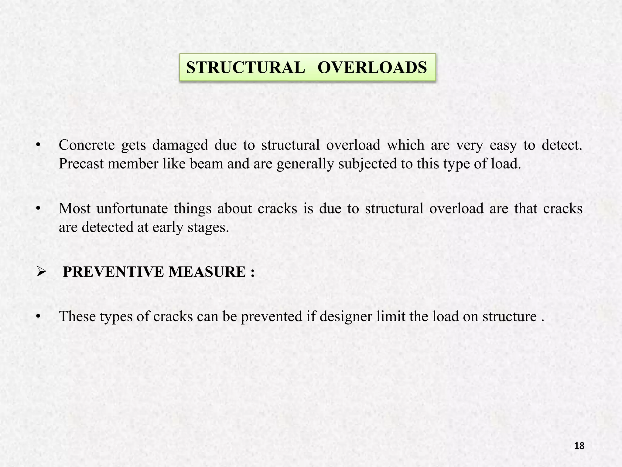 Cracks in concrete and its remedial measures | PPTX