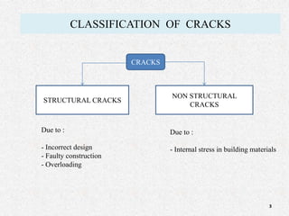 Cracks in concrete and its remedial measures | PPTX