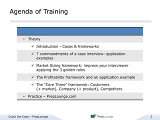 Case Interview Prep - Crack the Case Workshop | PPTX