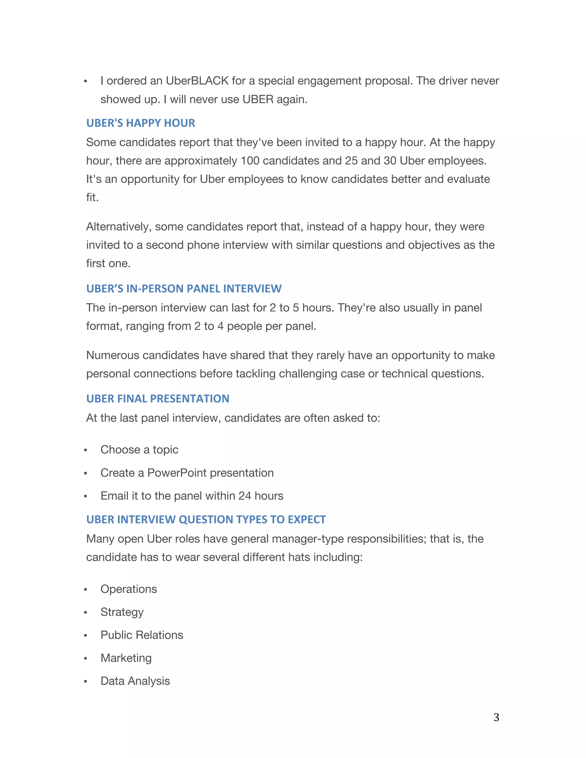 Uber Interview Questions and Process: How to Pass Easily | PDF