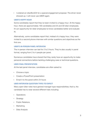 Uber Interview Questions and Process: How to Pass Easily | PDF