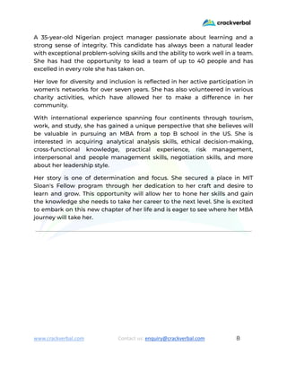 Crackverbal's Top 50 Unique Profiles - MBA Success Stories.pdf