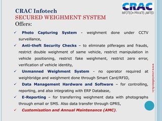 weighbridge automation systems | PDF
