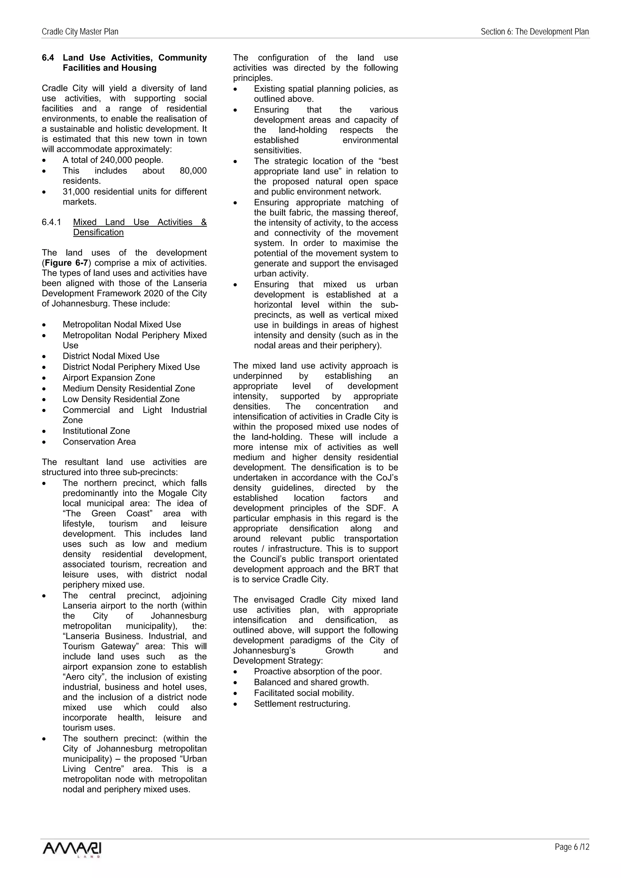 Cradle City Master Plan 30 June 08 Phase 1 | PDF