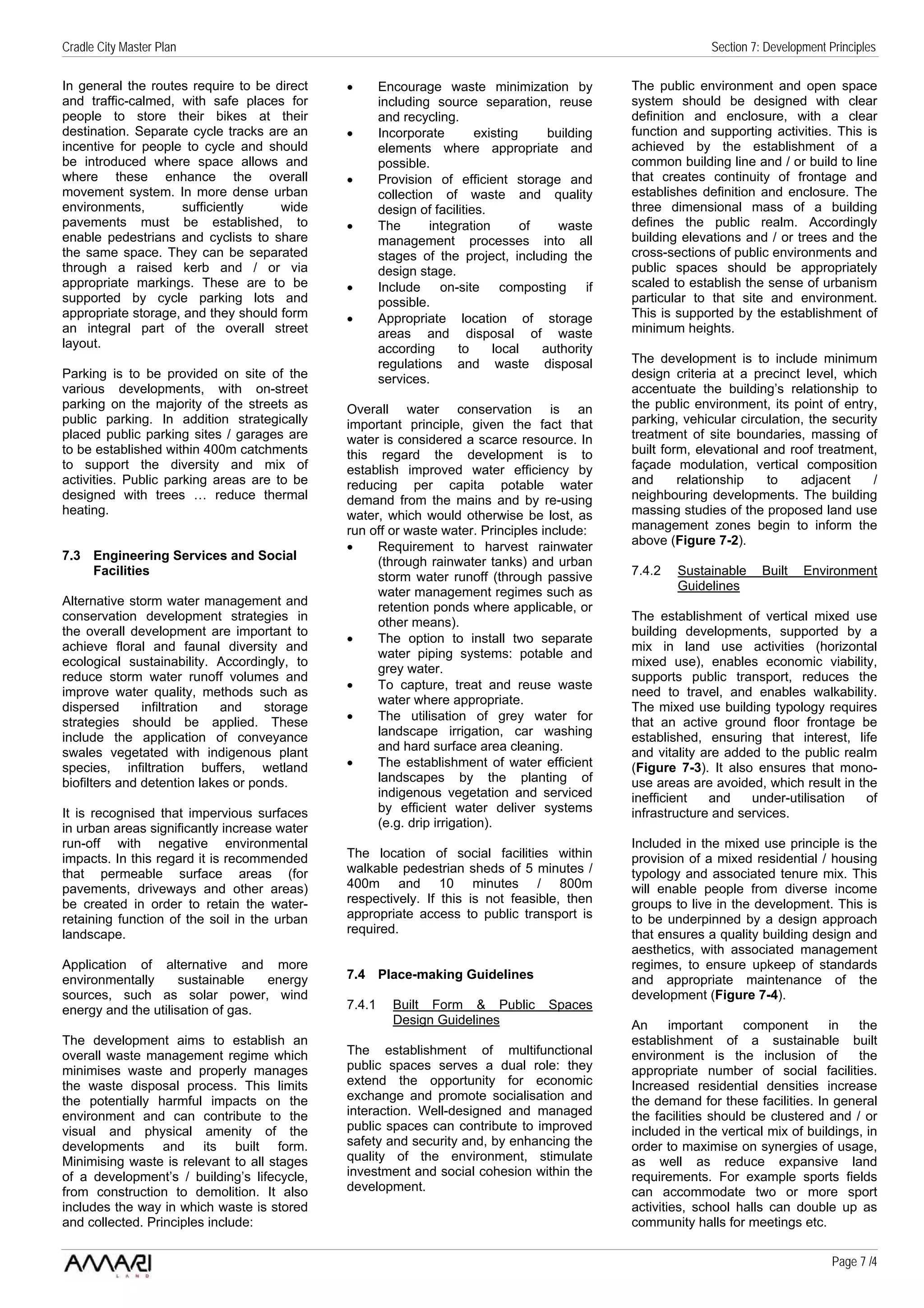 Cradle City Master Plan 30 June 08 Phase 1 | PDF