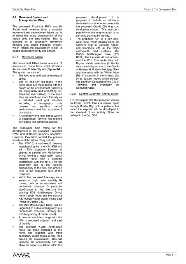 Cradle City Master Plan 30 June 08 Phase 1 | PDF