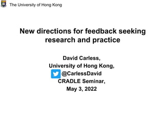 New directions for feedback seeking research and practice | PPT