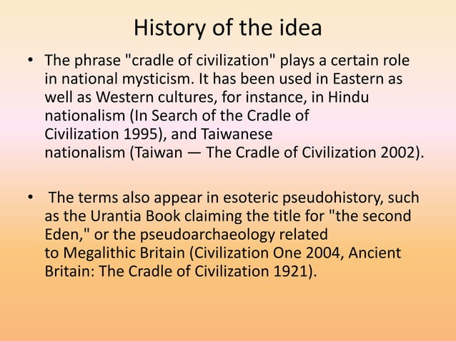 Cradle of civilizations | PPTX | Geography | Science