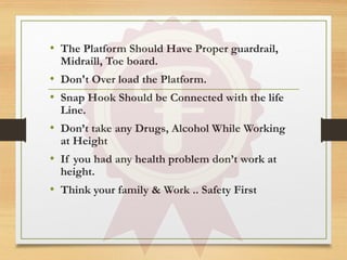 Cradle Operator Safety Training ppt .ppt