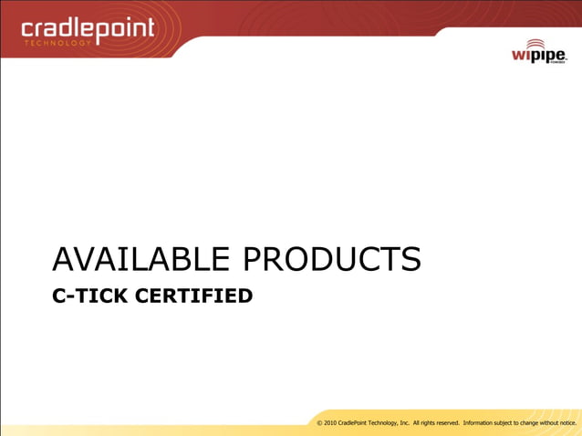 Cradle Point Australia | PPT