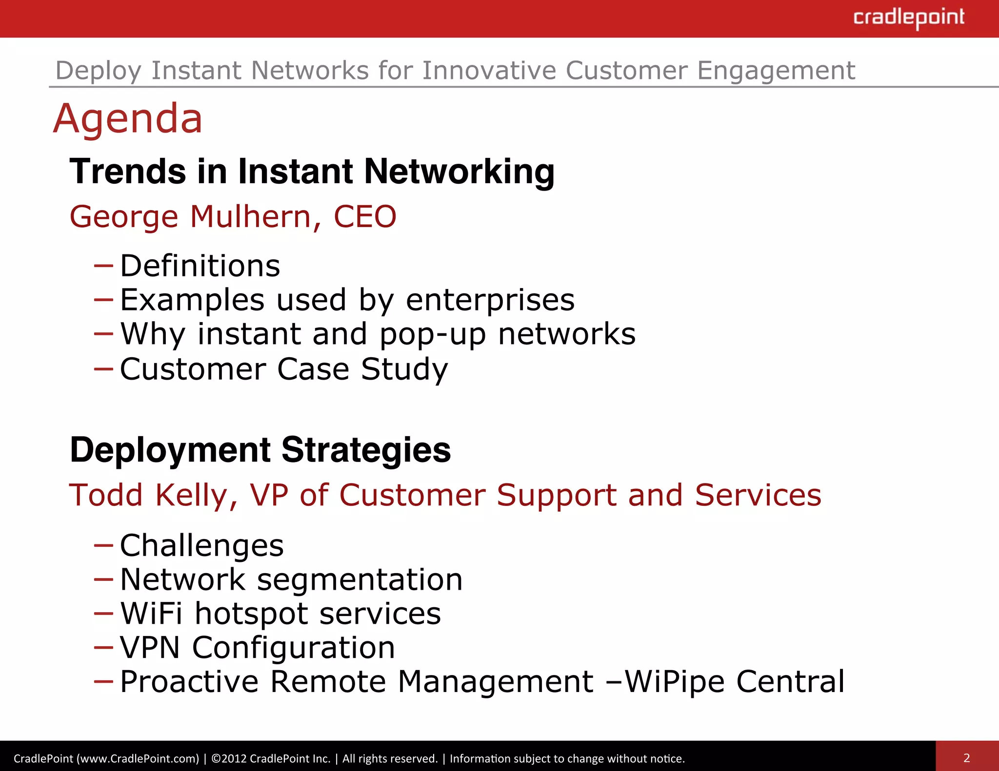 Speed to Deployment: Implement Instant and Pop-up Networks Using ...