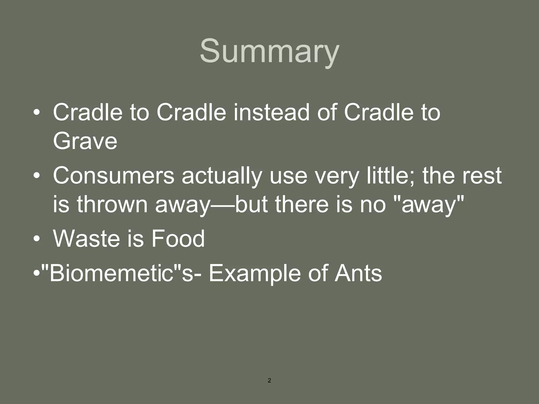 Cradle to Cradle | PDF