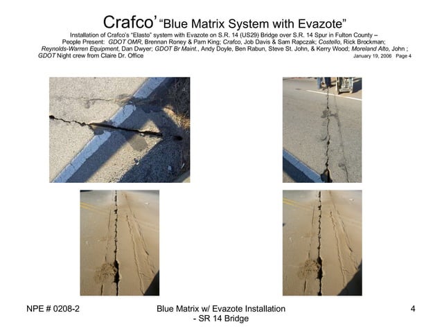 Crafco "Blue Matrix System" with Evazote | PPT