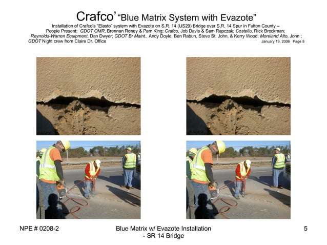 Crafco "Blue Matrix System" with Evazote | PPT