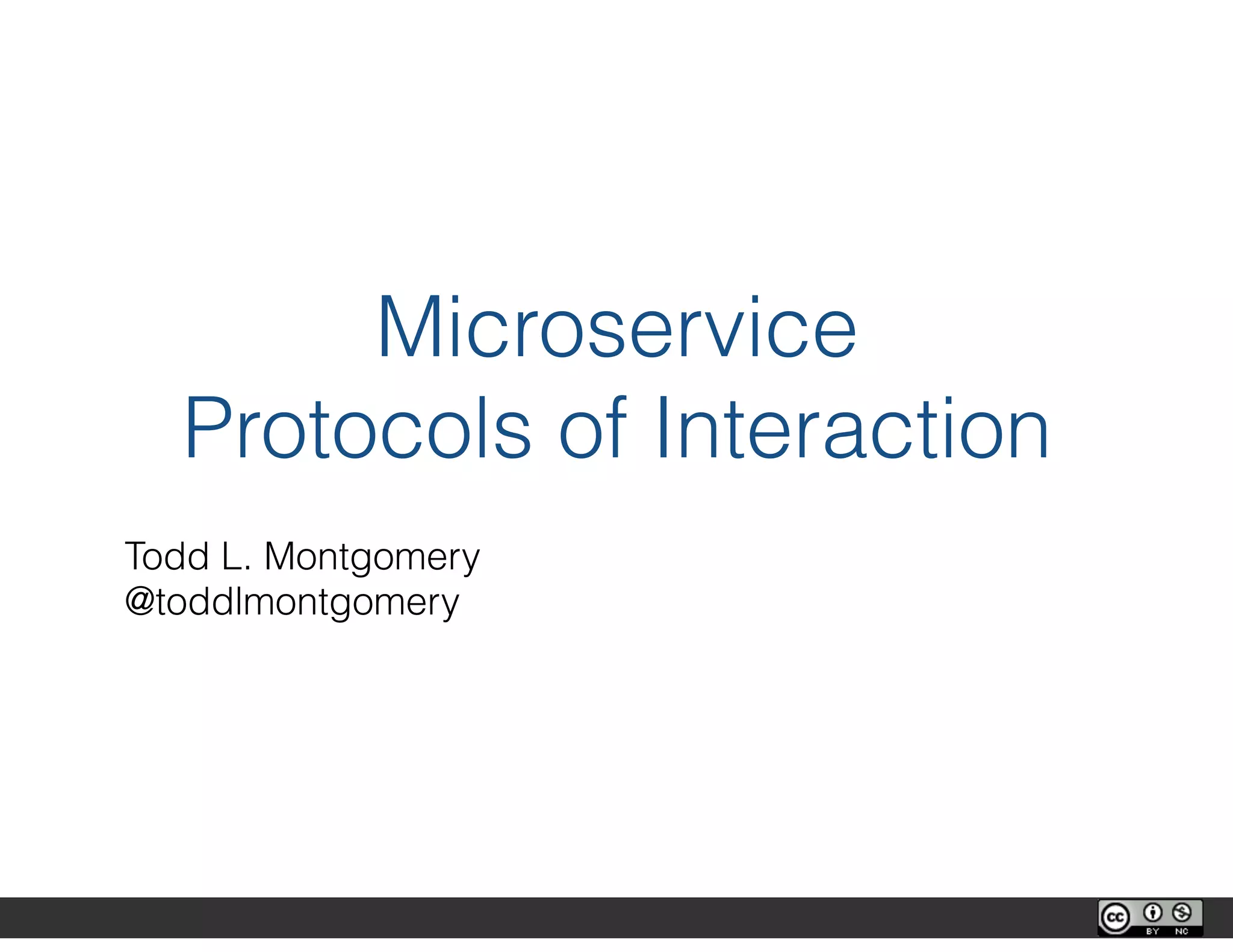 Microservice Protocols of Interaction | PPT