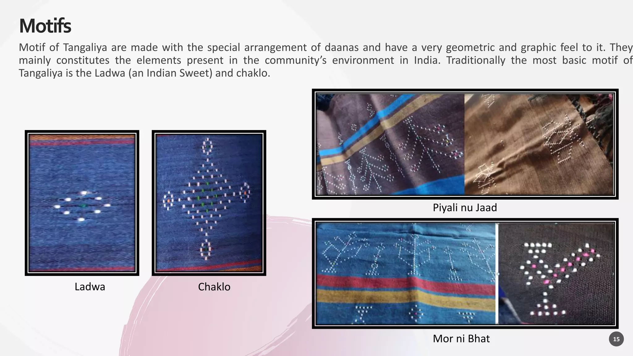 Tangaliya Craft cluster documentation | PPTX | Needlework | Arts and Crafts