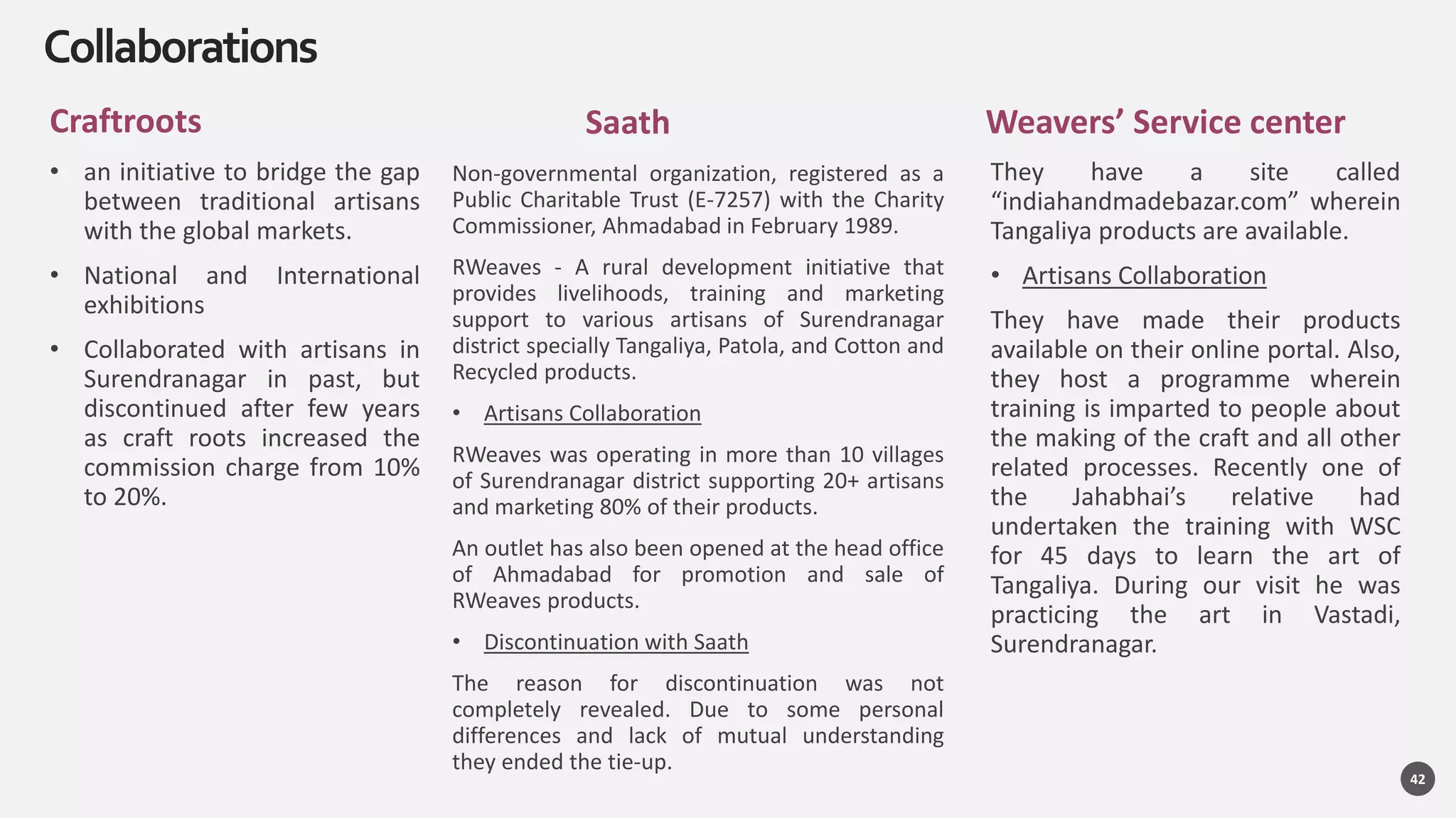 Tangaliya Craft cluster documentation | PPTX | Needlework | Arts and Crafts